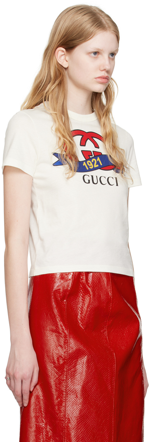 Gucci White Interlocking G 1921 T-Shirt Gucci