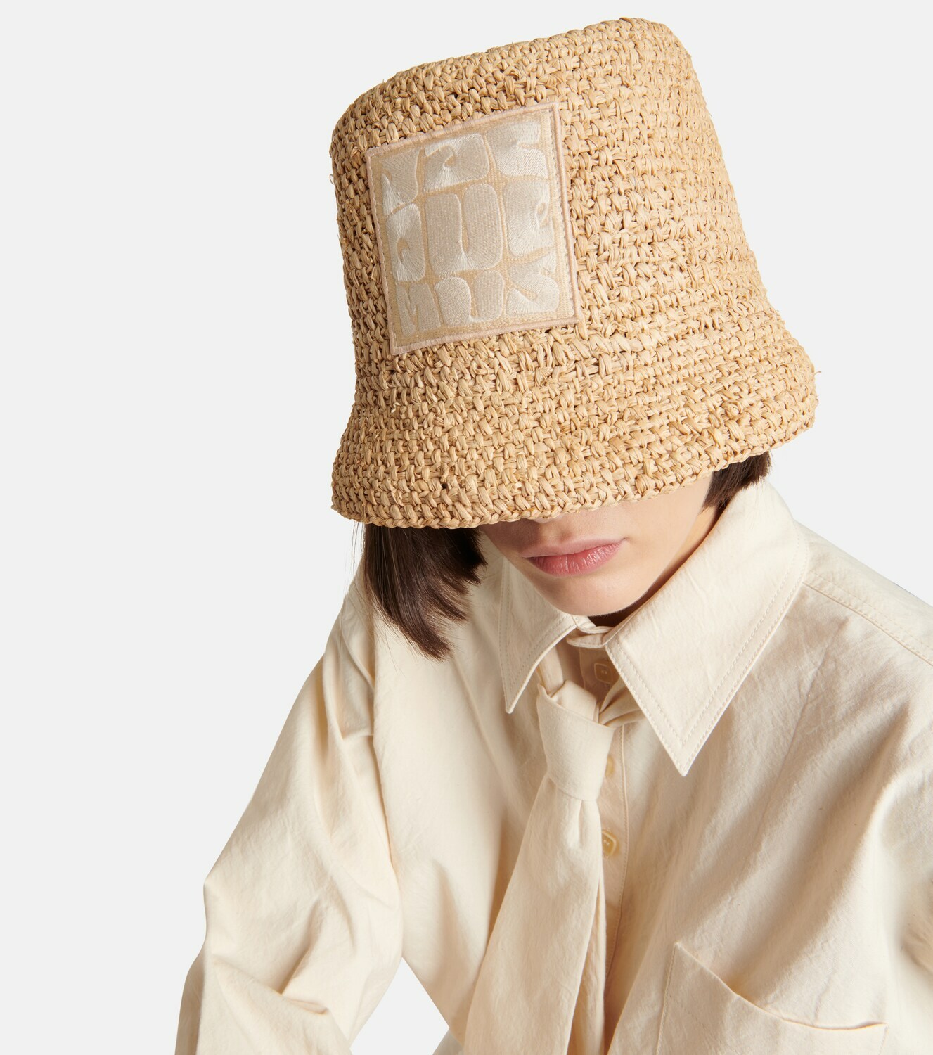Jacquemus - Le Bob Ficiu raffia bucket hat Jacquemus