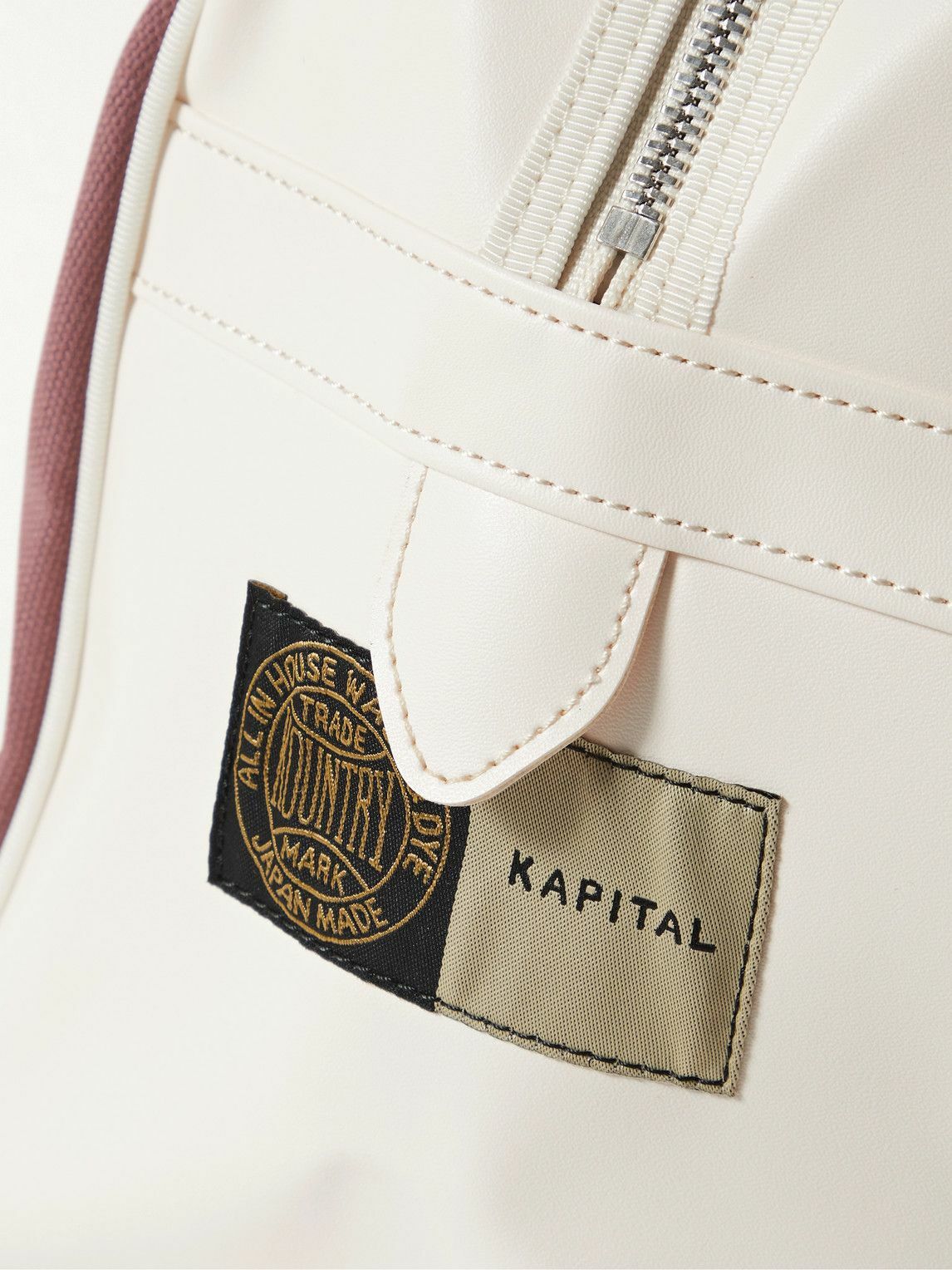 KAPITAL - Printed Canvas and Leather Tote Bag KAPITAL