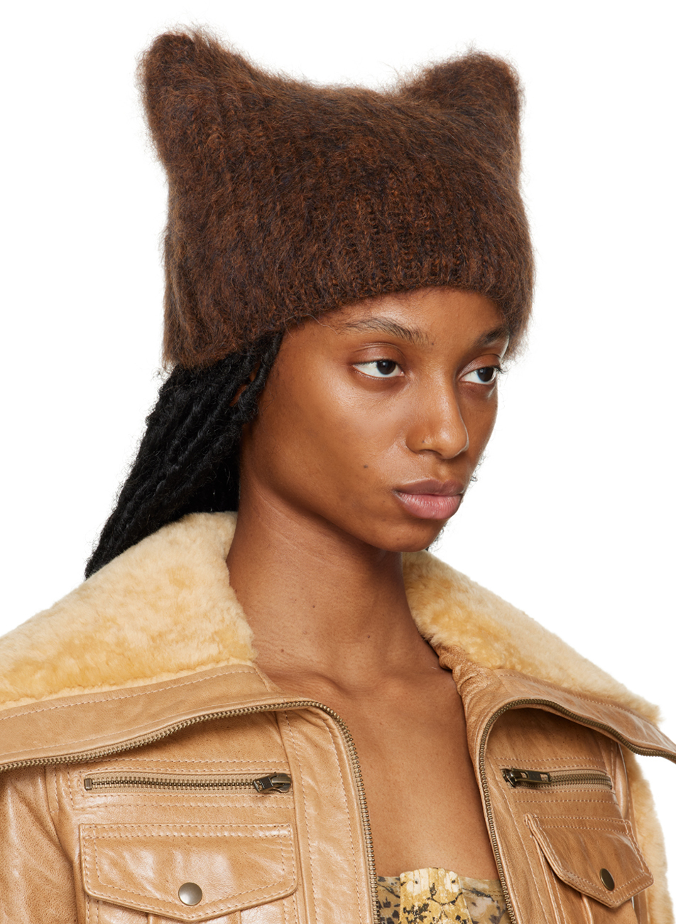 KNWLS Brown Precious Beanie KNWLS