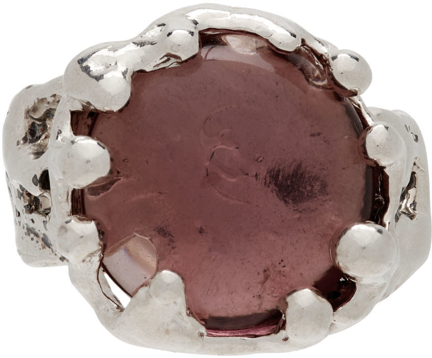 Mondo Mondo Silver & Pink Magician Ring Mondo Mondo