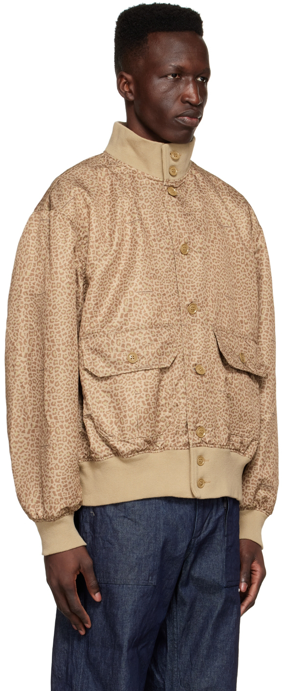 Engineered Garments Brown Polyester Bomber Jacket Engineered Garments