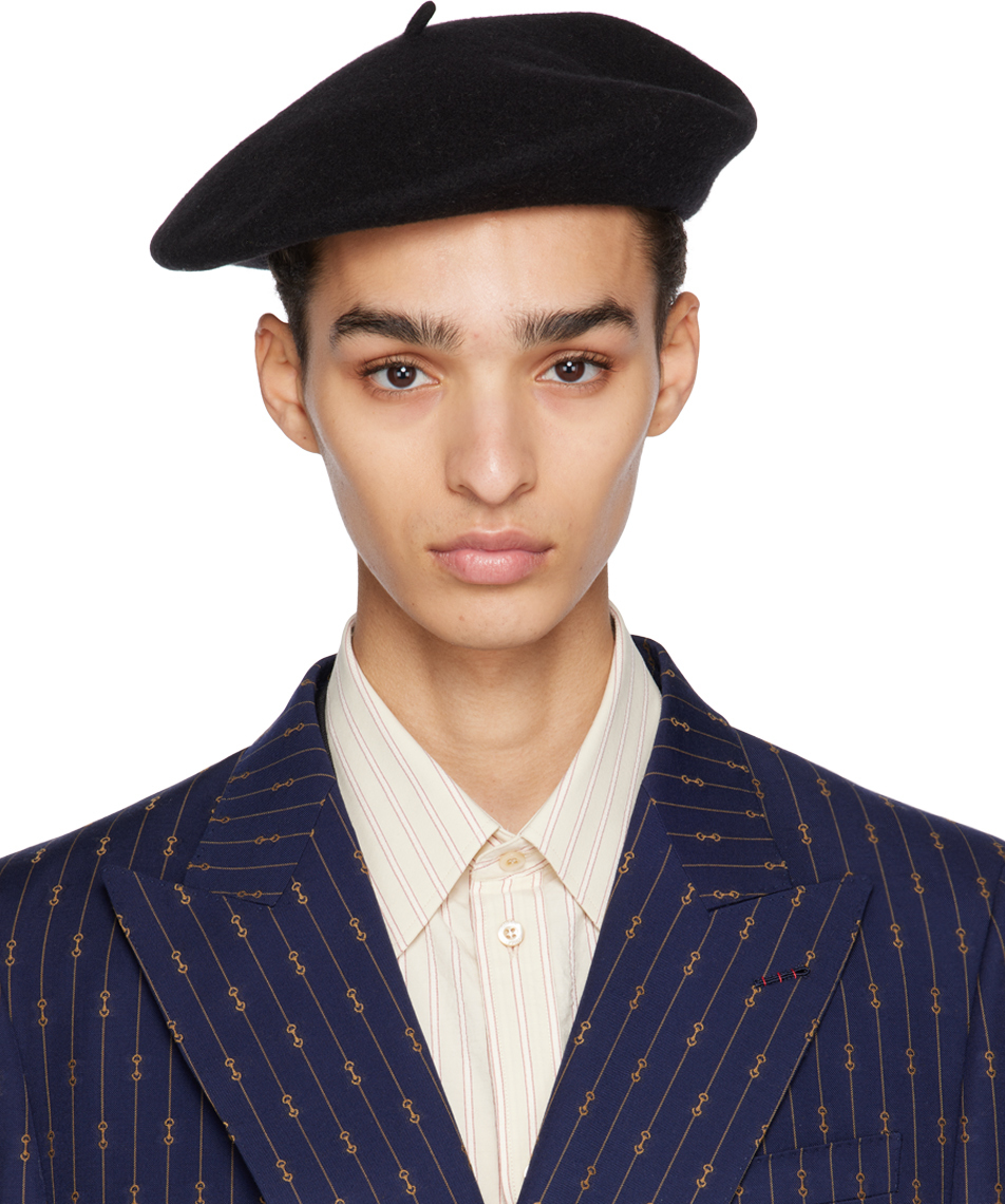 Gucci Black Felted Beret Gucci