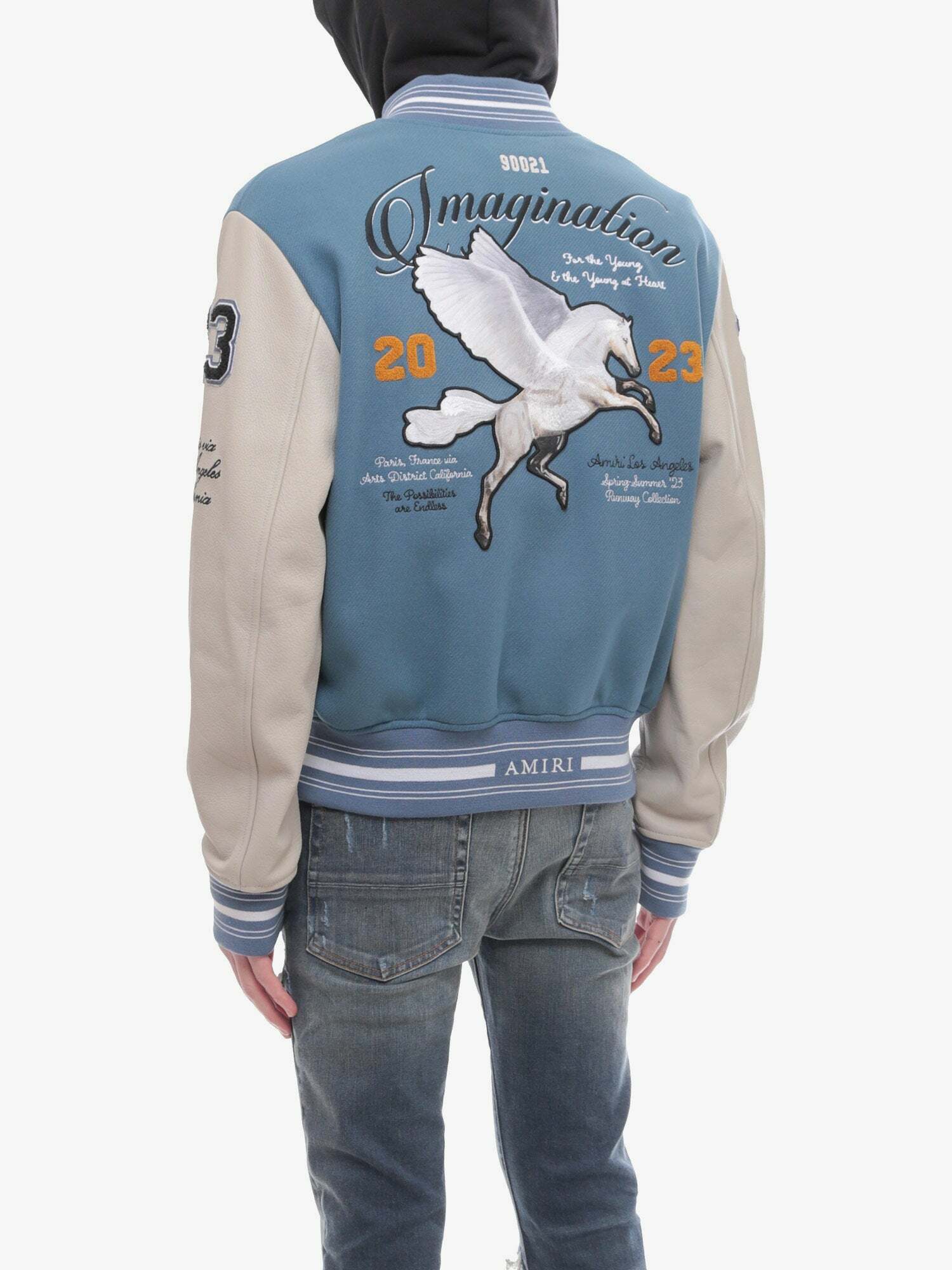 Amiri Jacket Blue Mens Amiri