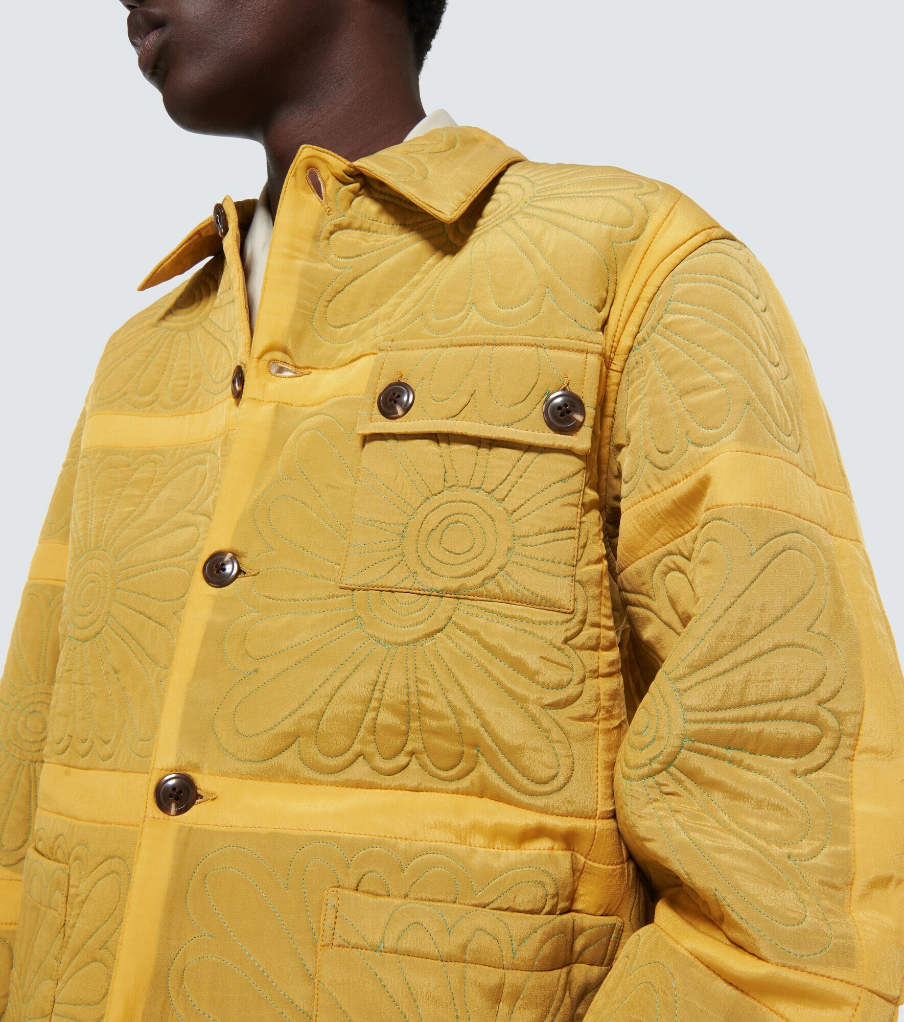 Bode - Daisy quilted jacket Bode