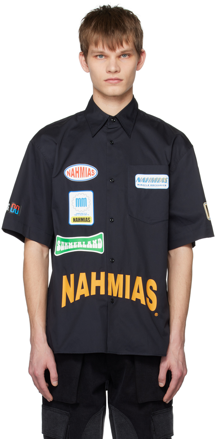 Nahmias Black Surf Comp Shirt Nahmias