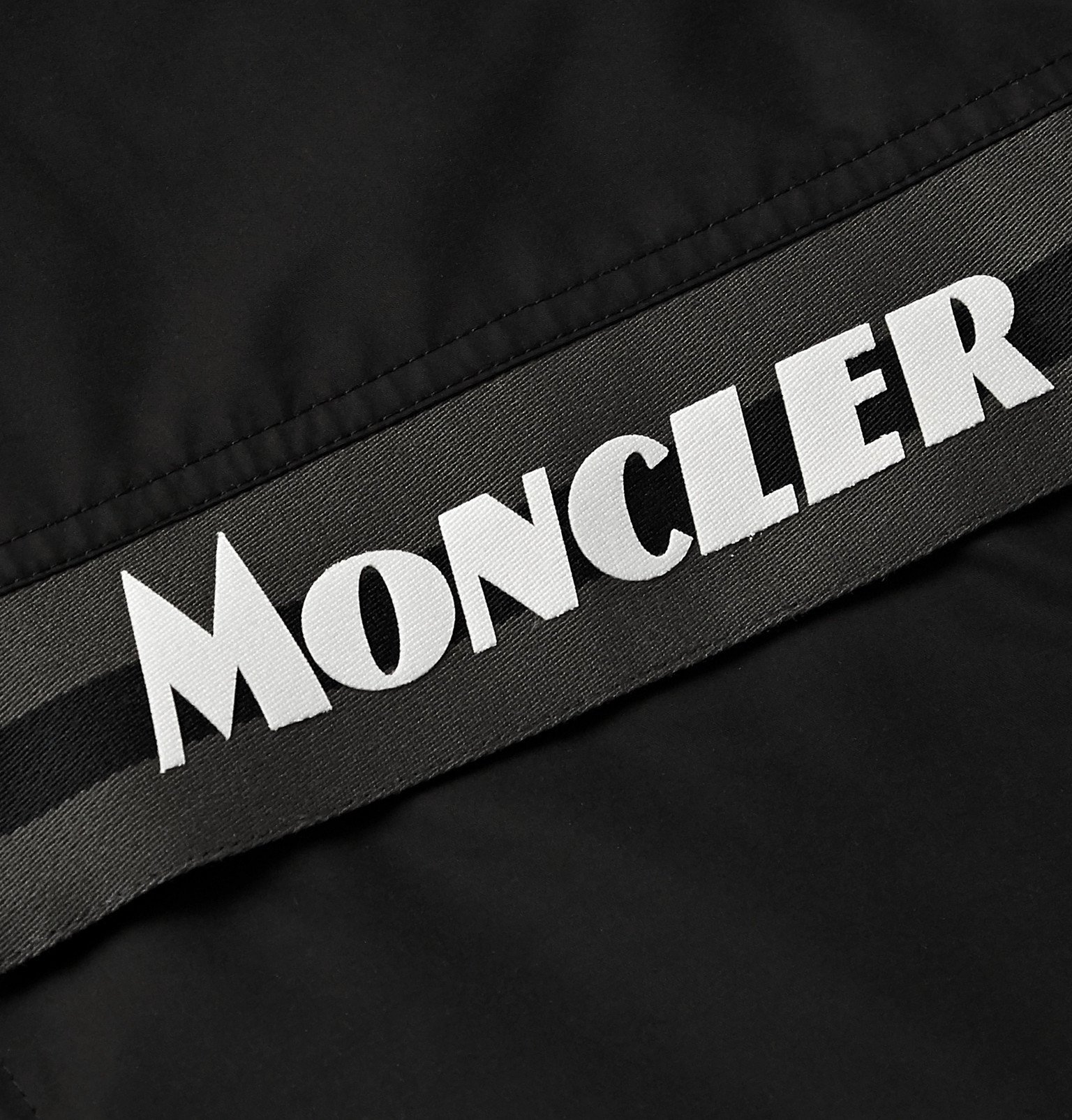 Moncler - Ildut Reflective-Trimmed Logo-Print Shell Hooded Jacket ...