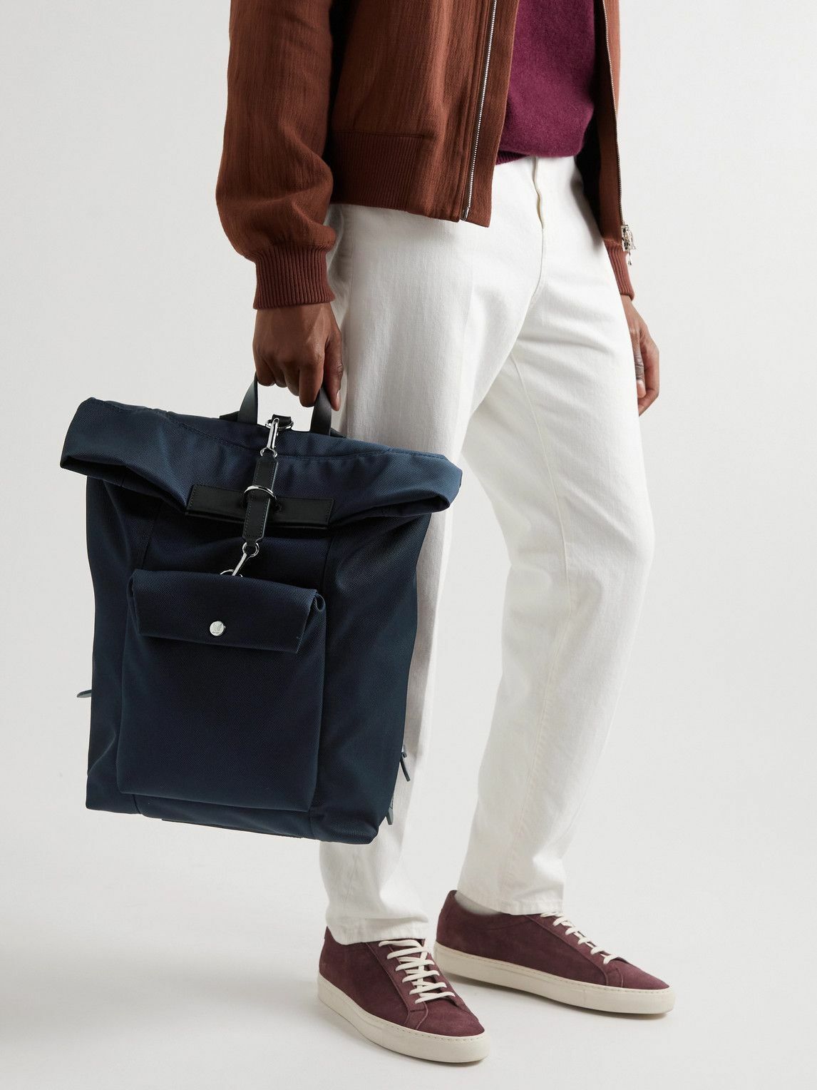 Mismo - M/S Escape Leather-Trimmed Nylon Backpack Mismo