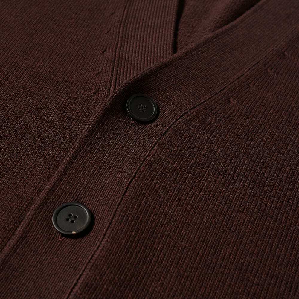Studio Nicholson Men's Merino Knitted Cardigan in Chocolate Raisin ...