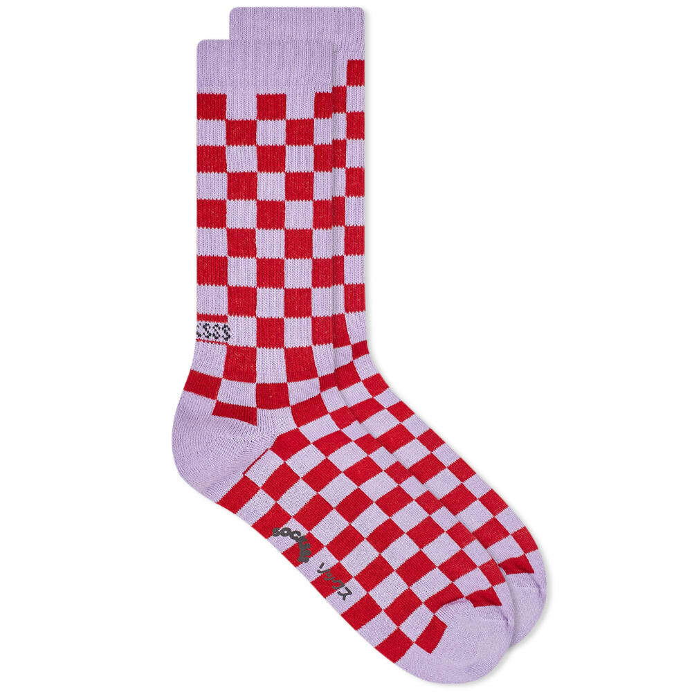 Socksss Men's Tennis Squares Socks in Persian Jazz Socksss