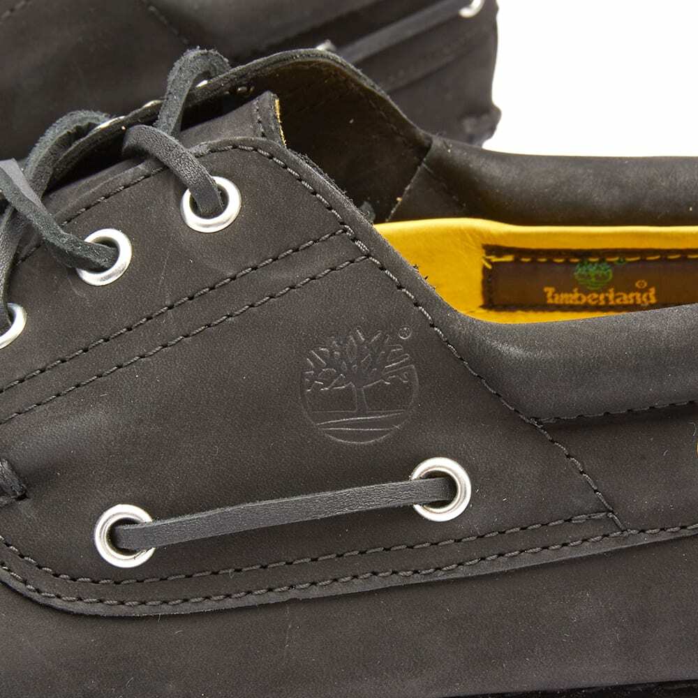Timberland Men's 3-Eye Classic Lug Shoe in Black Nubuck Timberland