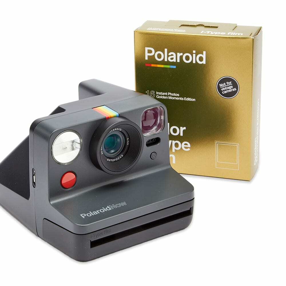 Polaroid Now Black in Golden Moments Edition Polaroid
