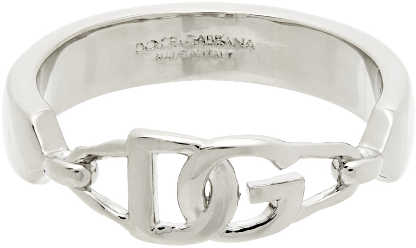Dolce & Gabbana Silver DG Logo Ring Dolce & Gabbana