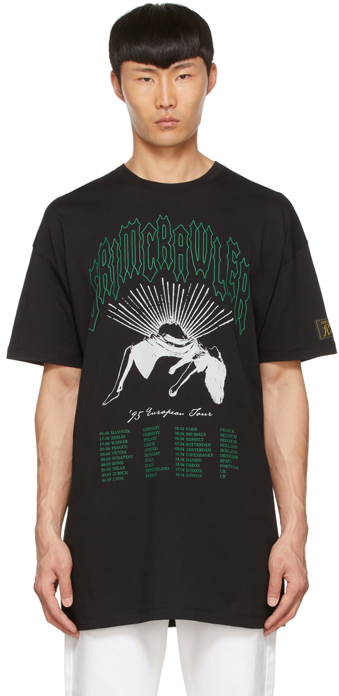 Raf Simons Black Cotton T-Shirt Raf Simons