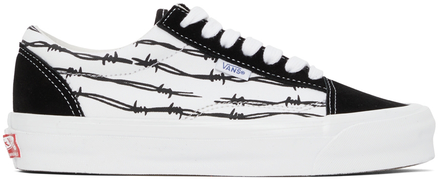 Vans Black & White Vault Barbed Wire Old Skool Sneakers Vans
