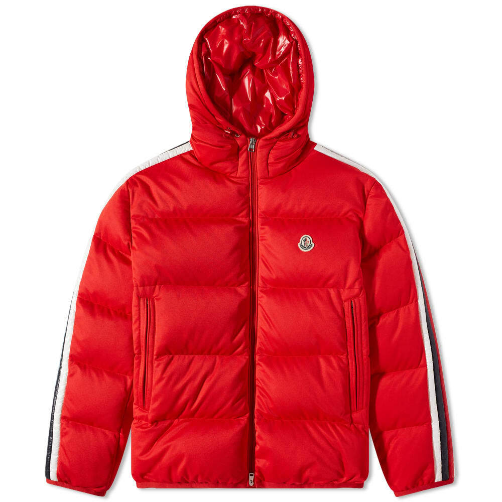 Moncler Men's Sanbesan Side Stripe Jacket in Red Moncler