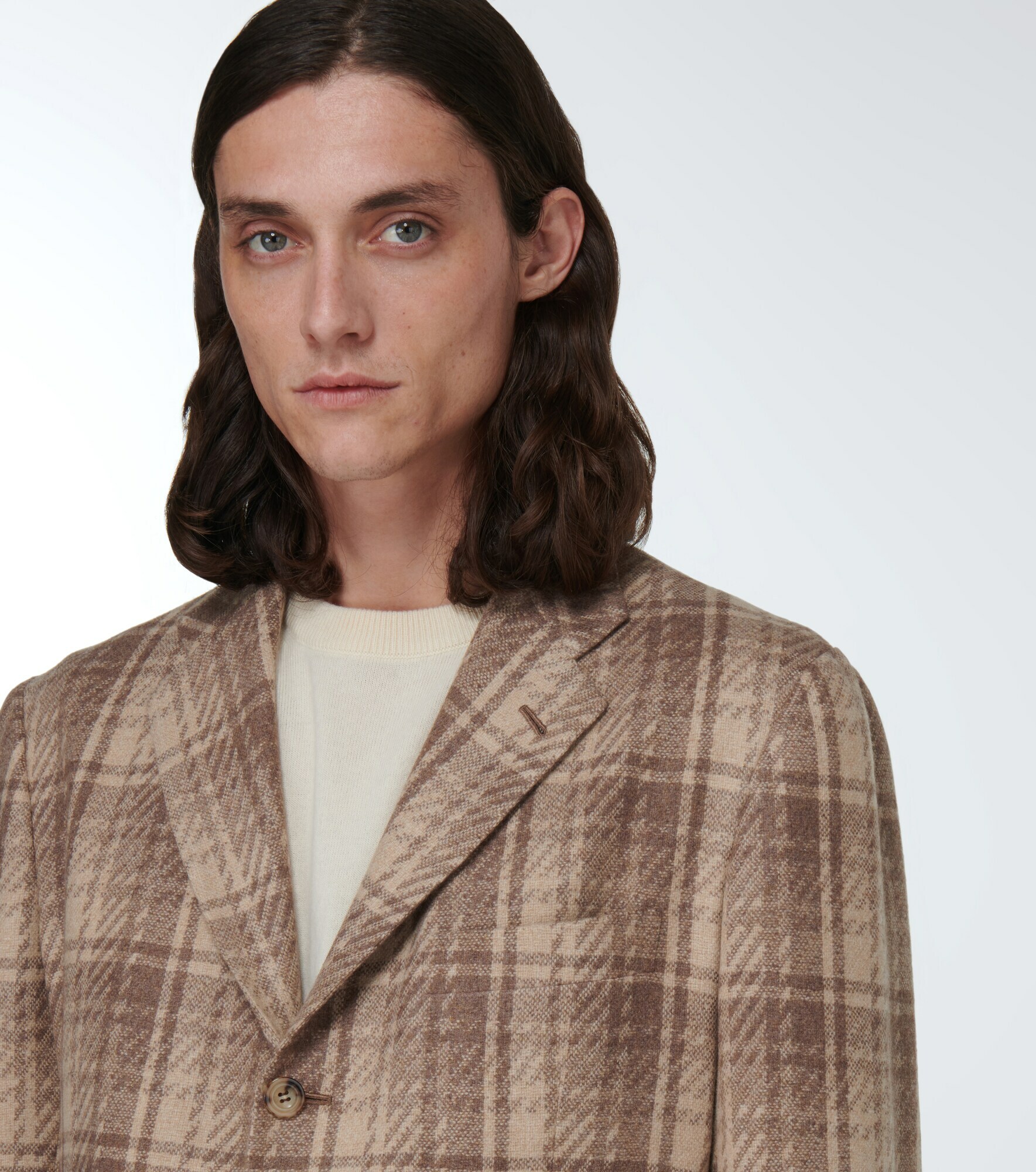 Kiton - Checked cashmere blazer Kiton