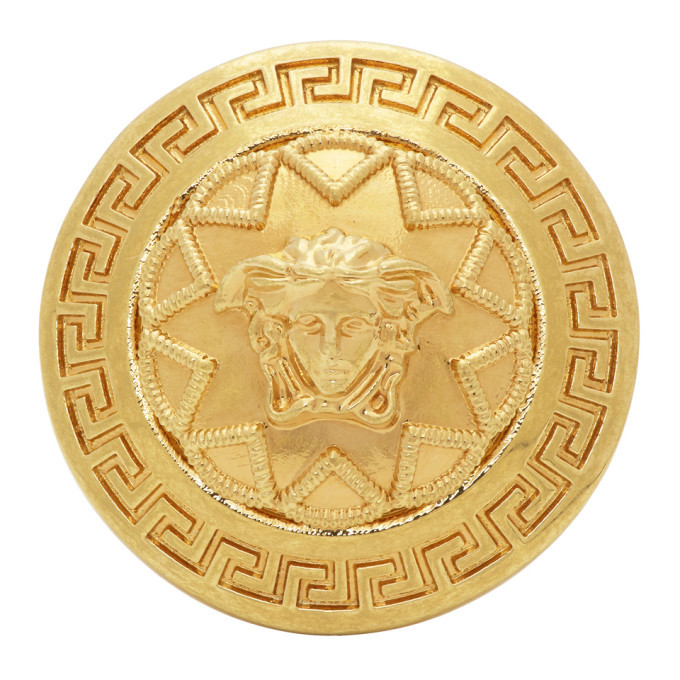 Versace Gold Medusa Star Ring Versace