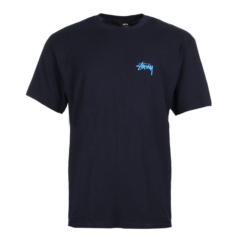 Sound System T-Shirt - Navy Stussy