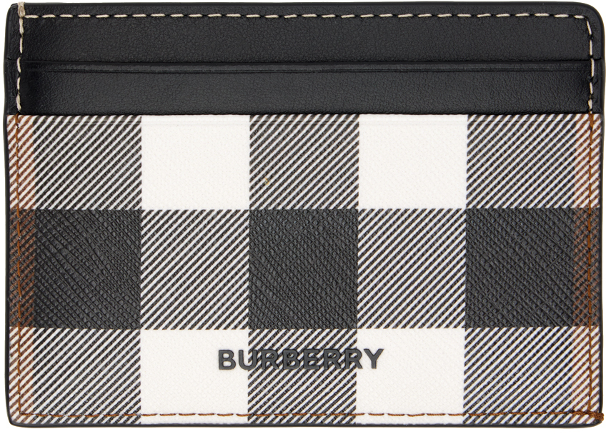 Burberry Black Check Card Holder Burberry