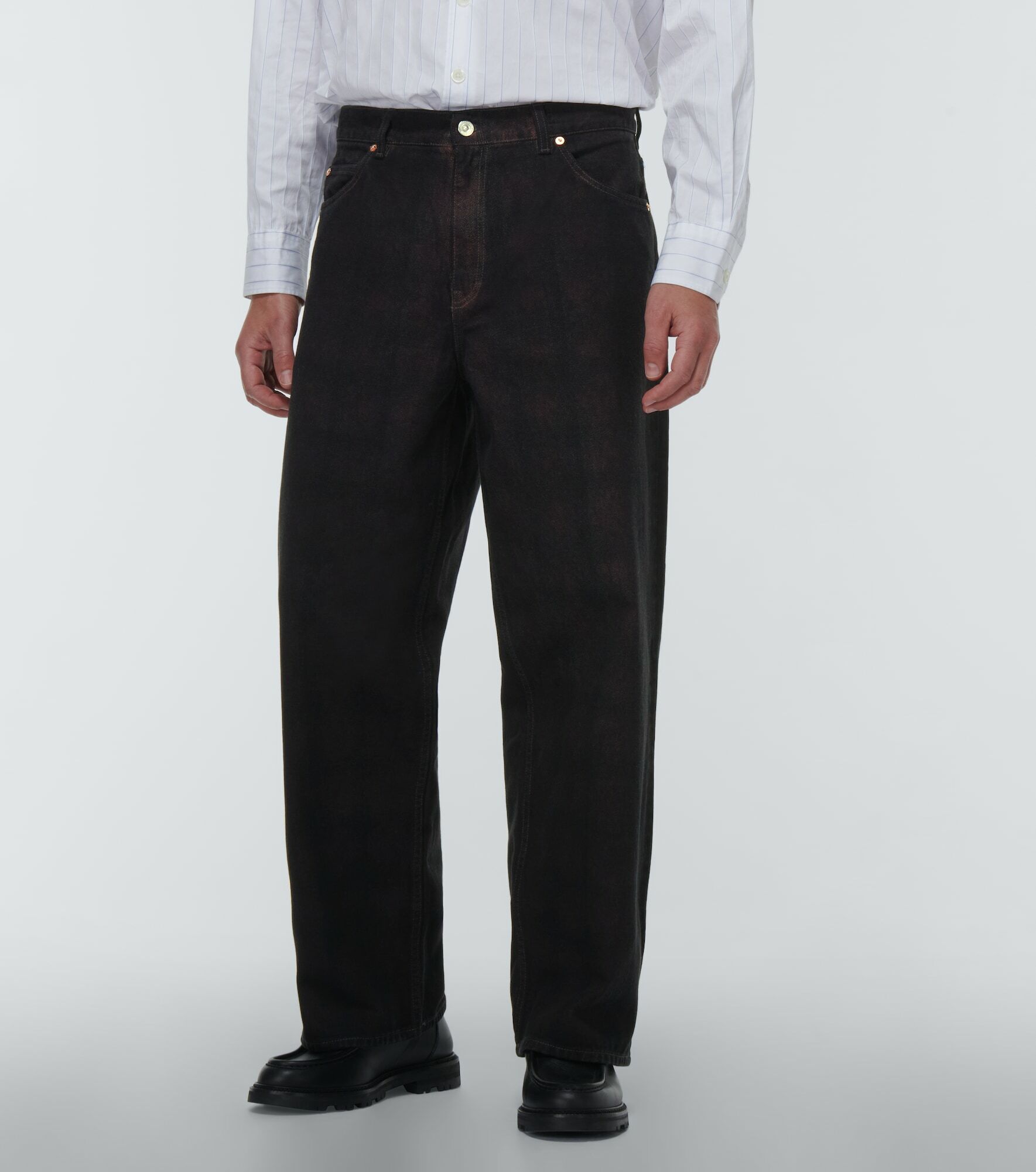 Our Legacy - Vast Cut checked wide-leg jeans Our Legacy
