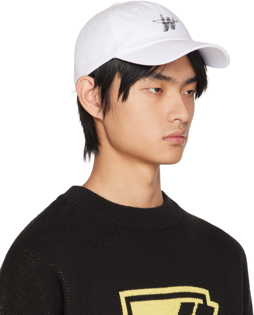 We11done White 'WD' Cap We11done