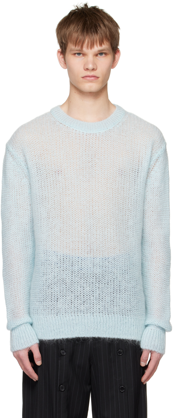 Simone Rocha Blue Embellished Sweater Simone Rocha