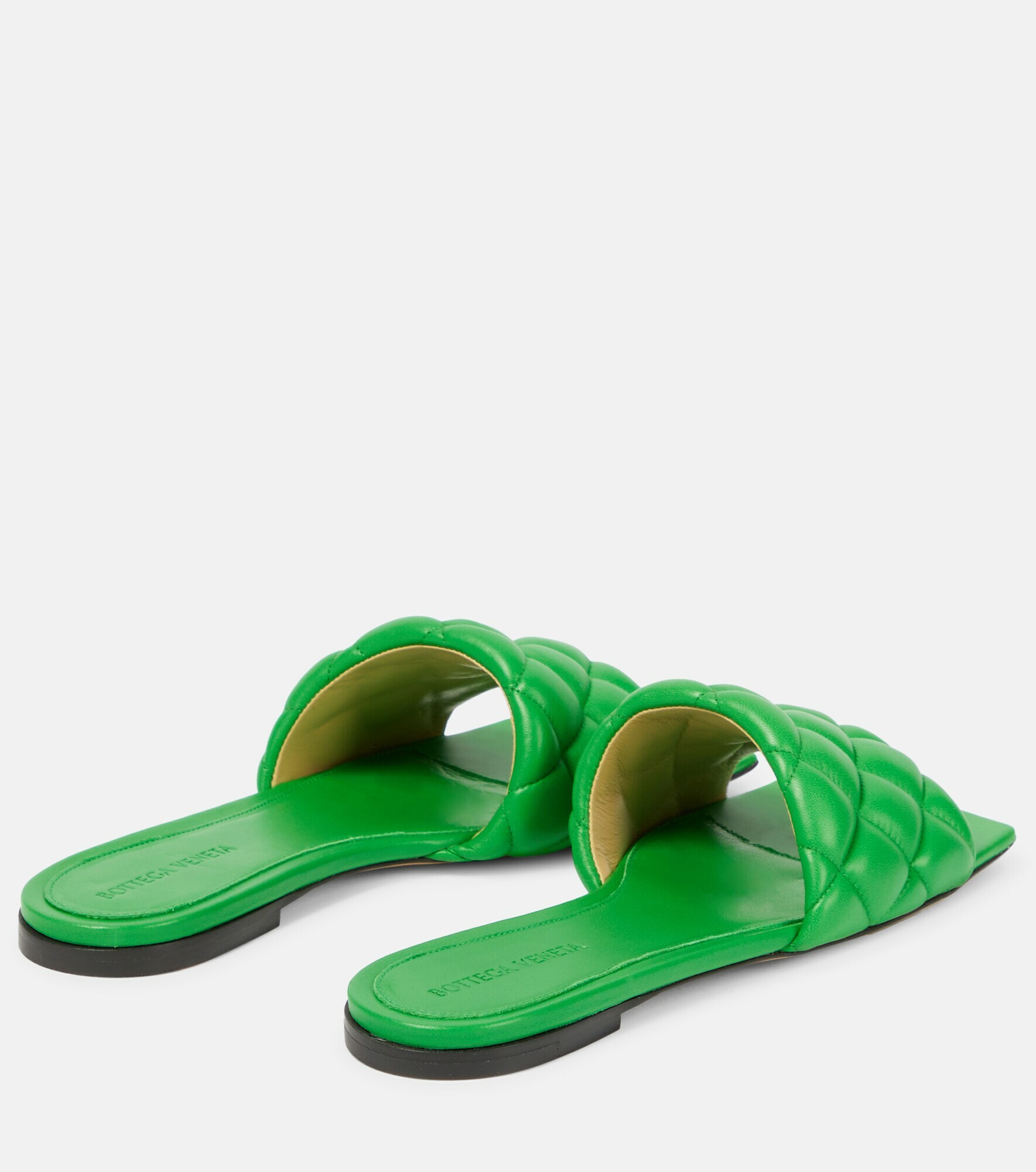 Bottega Veneta - Quilted leather flat sandals Bottega Veneta