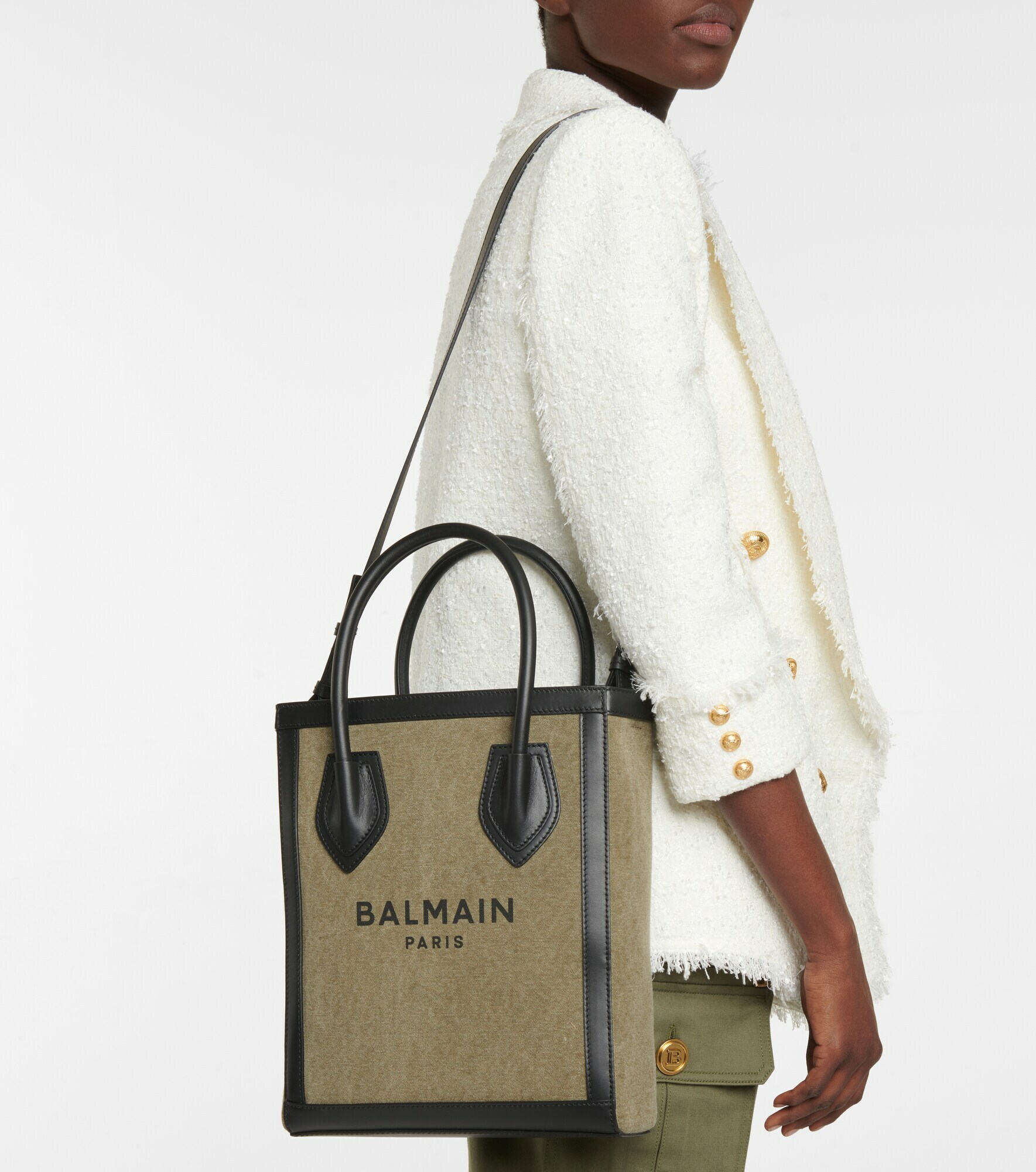 Balmain - B-Army 26 canvas shopper Balmain