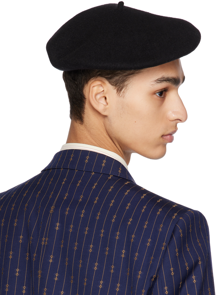 Gucci Black Felted Beret Gucci