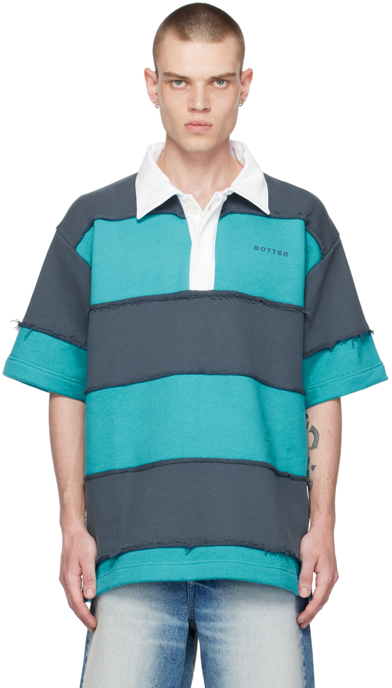 Botter Blue Striped Polo Botter