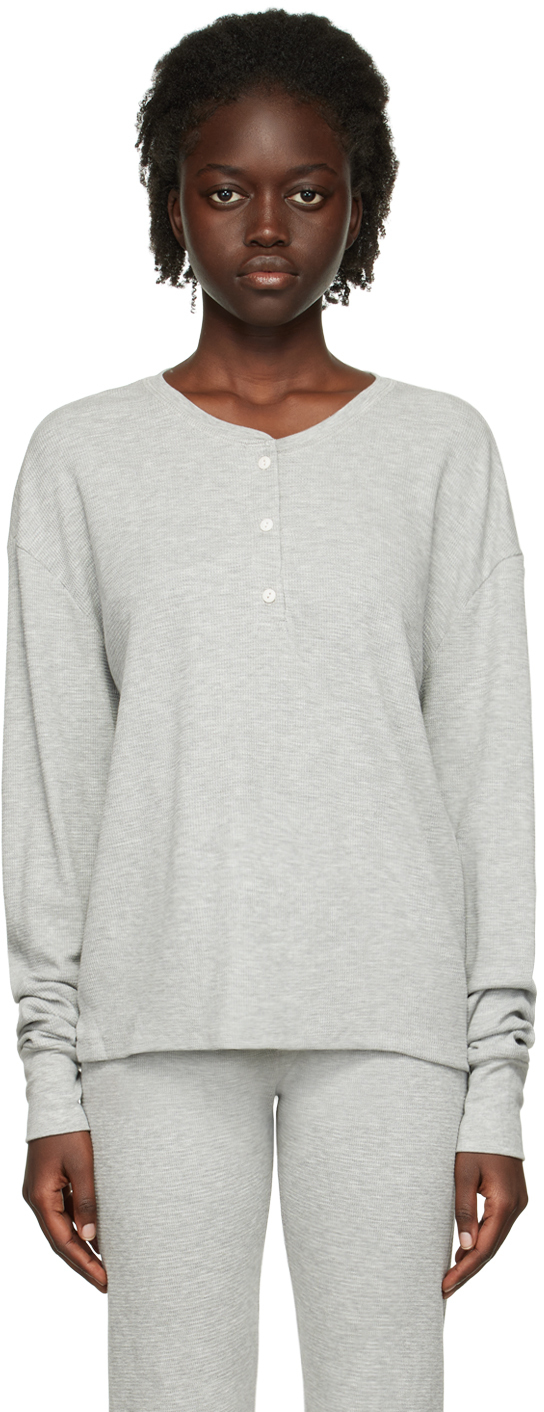 ÉTERNE Gray Thermal Henley