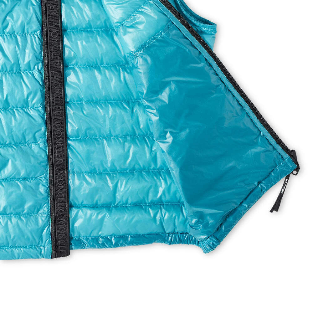 Moncler Men's Ortac Color Block Gilet in Turquoise Moncler
