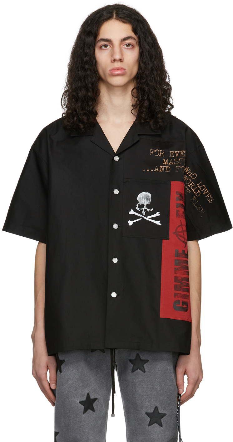 mastermind JAPAN Black Cotton Shirt mastermind JAPAN
