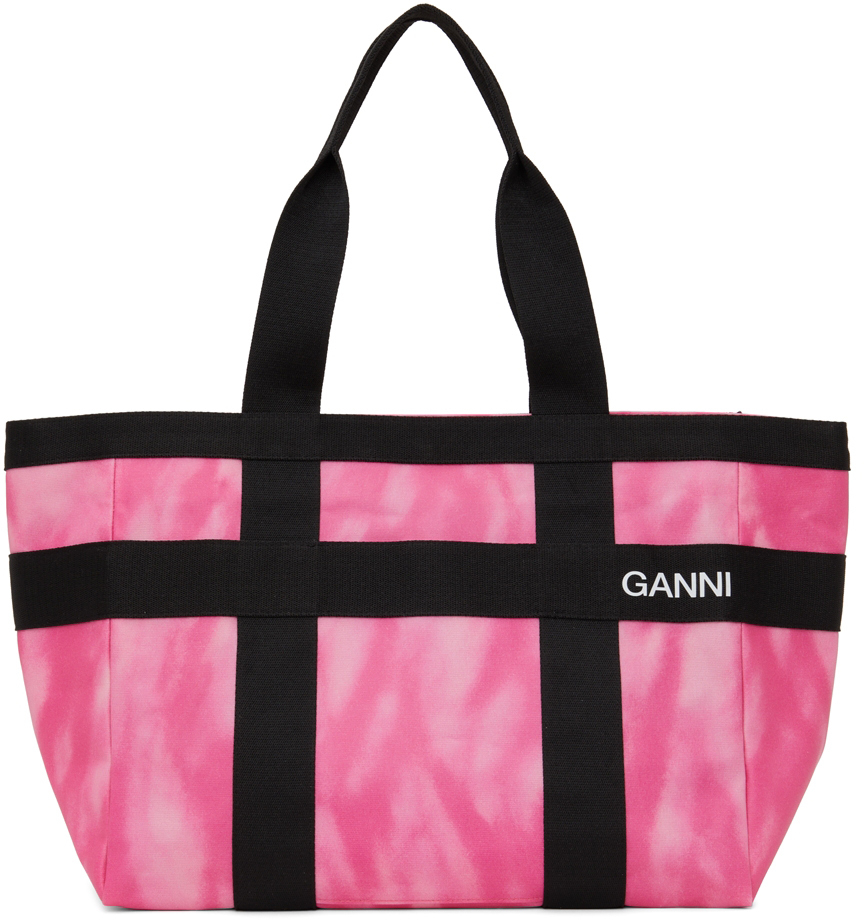 GANNI Pink East West Tote GANNI