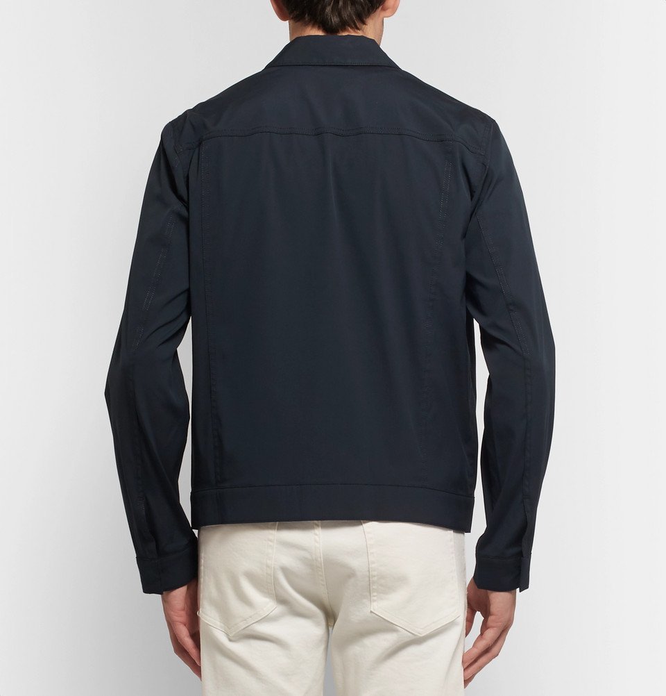 Theory - Jamie Stretch Cotton-Blend Jacket - Navy Theory