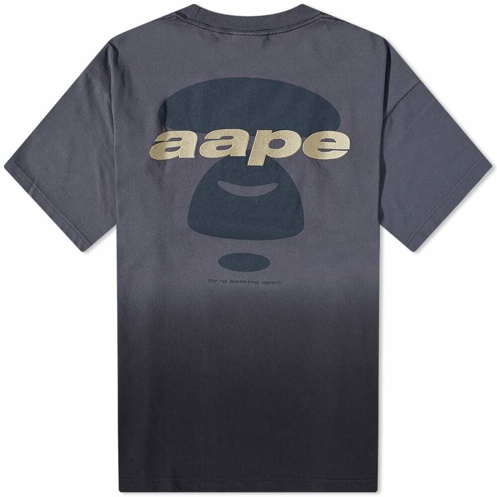 AAPE Men's Gradient Fade T-Shirt in Grey AAPE by A Bathing Ape