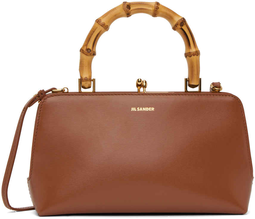 Jil Sander Brown Mini Goji Bag Jil Sander