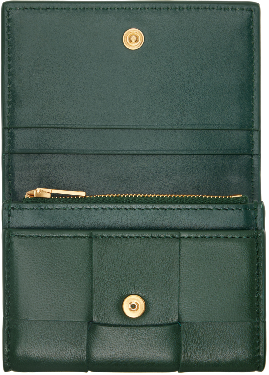 Bottega Veneta Green Envelope Coin Pouch Bottega Veneta