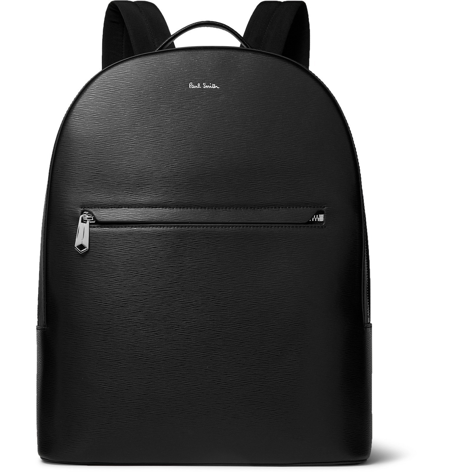 Paul Smith - Textured-Leather Backpack - Black Paul Smith