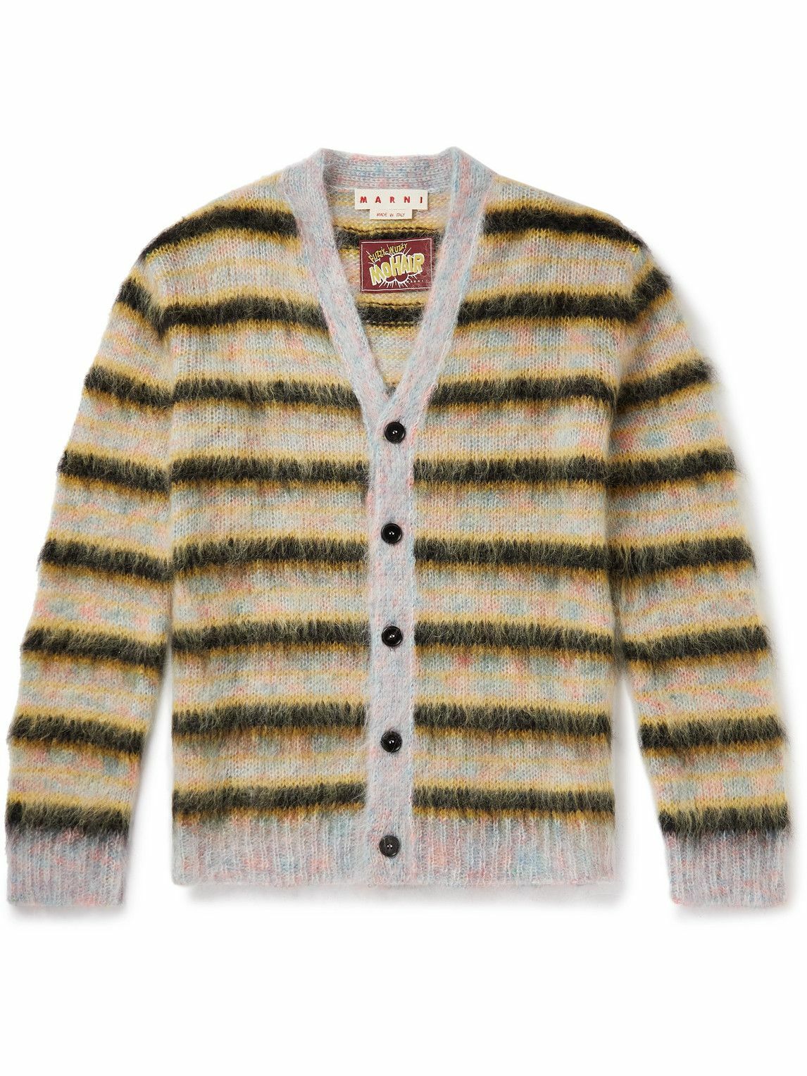 Marni - Striped Mohair-Blend Cardigan - Multi Marni