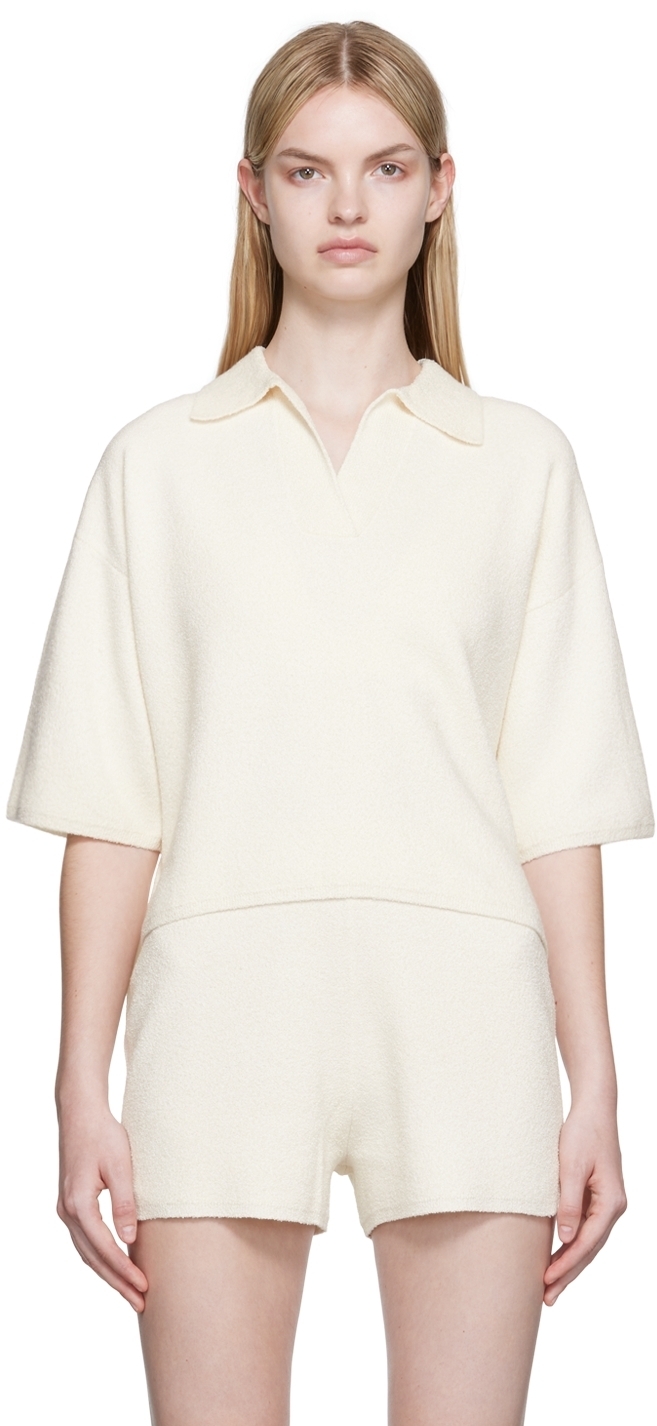 Joseph Off-White Towelling Polo Joseph