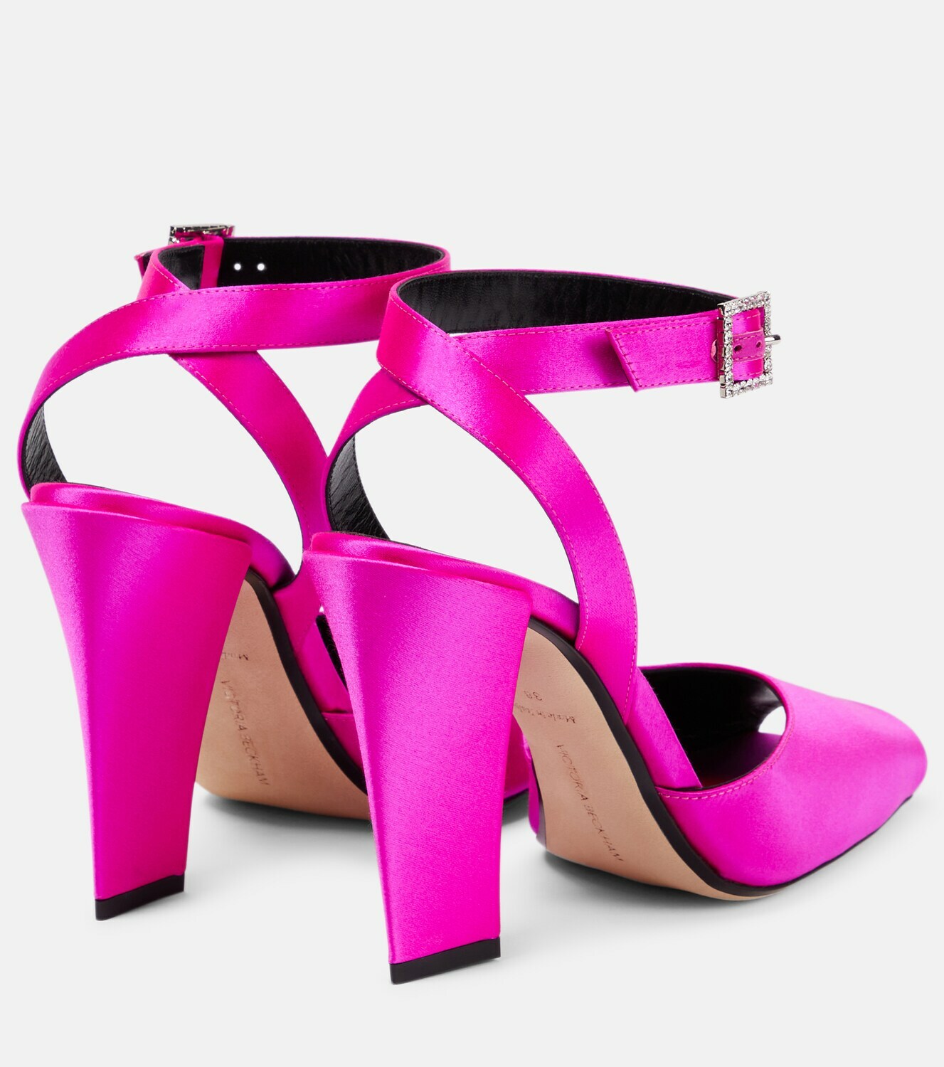 Victoria Beckham - Embellished satin sandals Victoria Beckham
