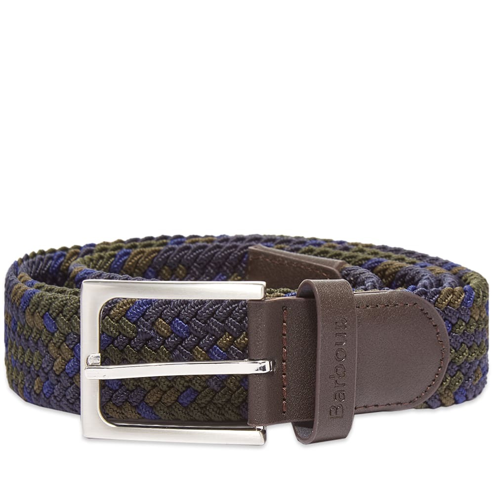 Barbour Men's Tartan Ford Belt in Sage Tartan Barbour