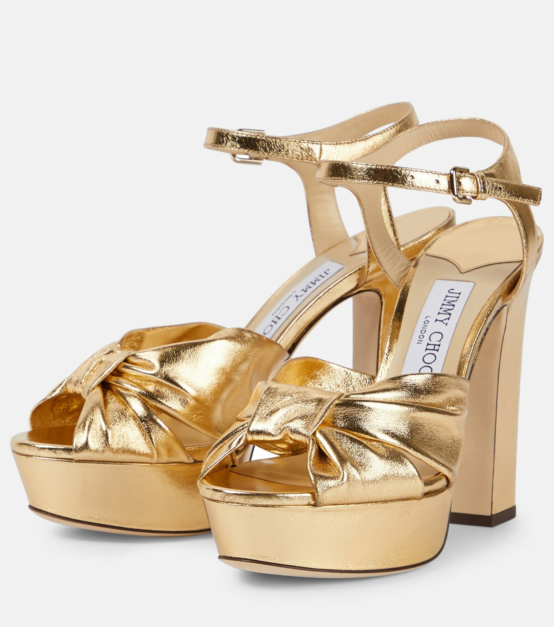 Jimmy Choo - Heloise 120 leather platform sandals Jimmy Choo