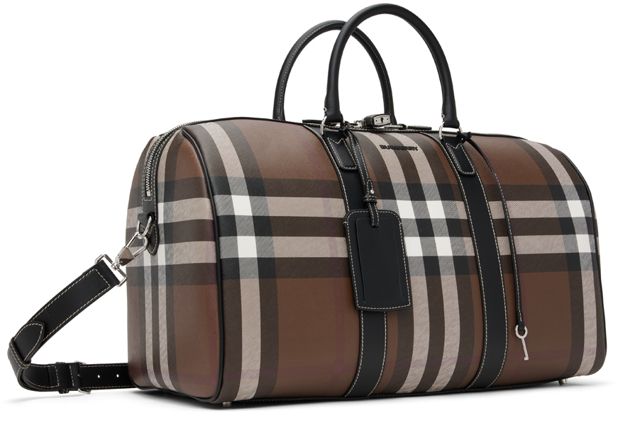 Burberry Brown Boston Holdall Travel Bag Burberry