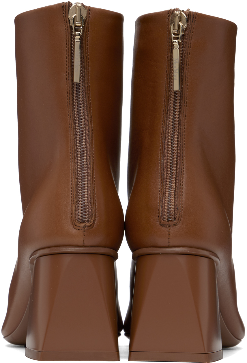 Max Mara Brown Abby Boots Max Mara