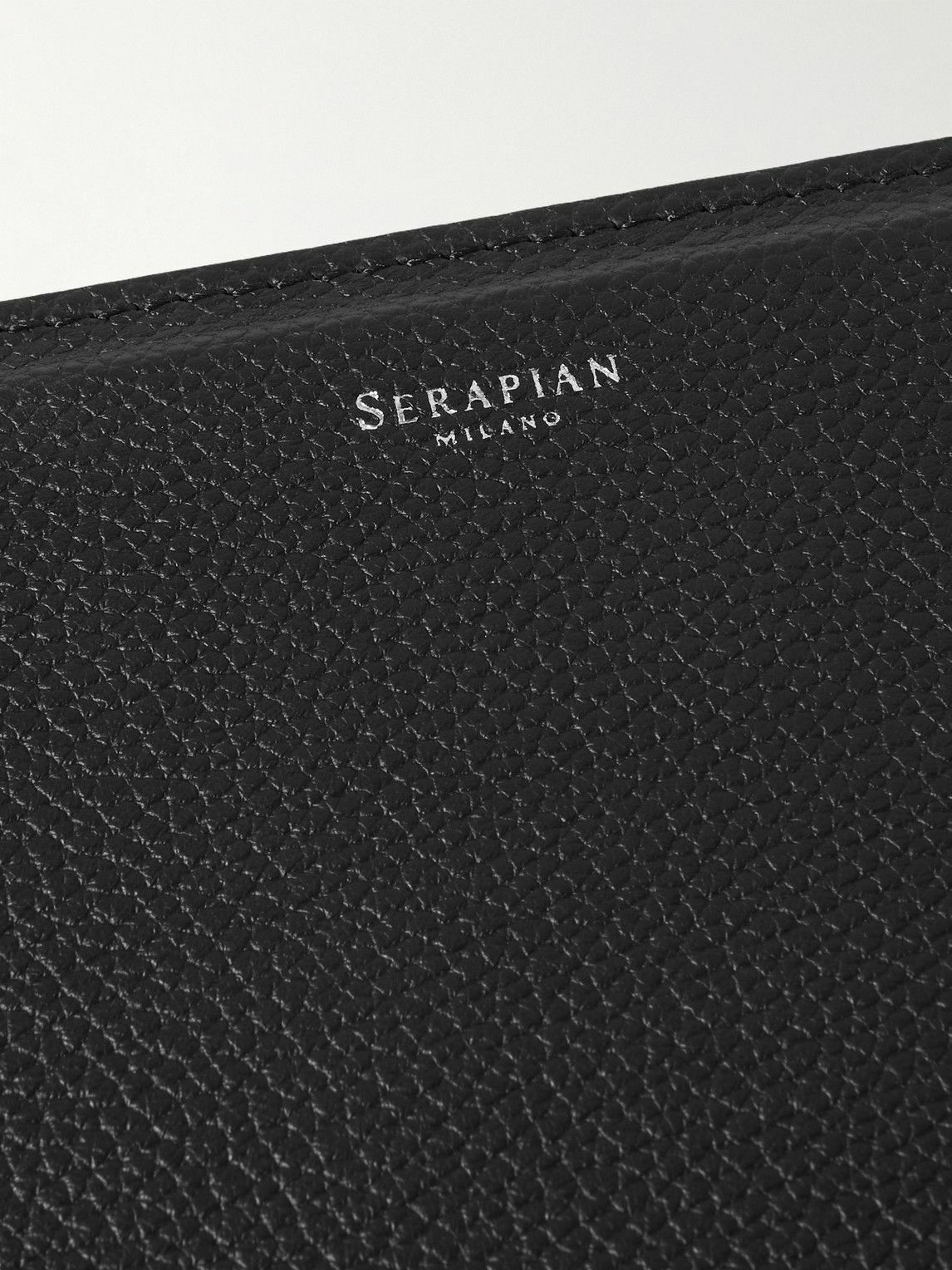 Serapian - Cachemire Logo-Print Full-Grain Leather Desk Pad Serapian
