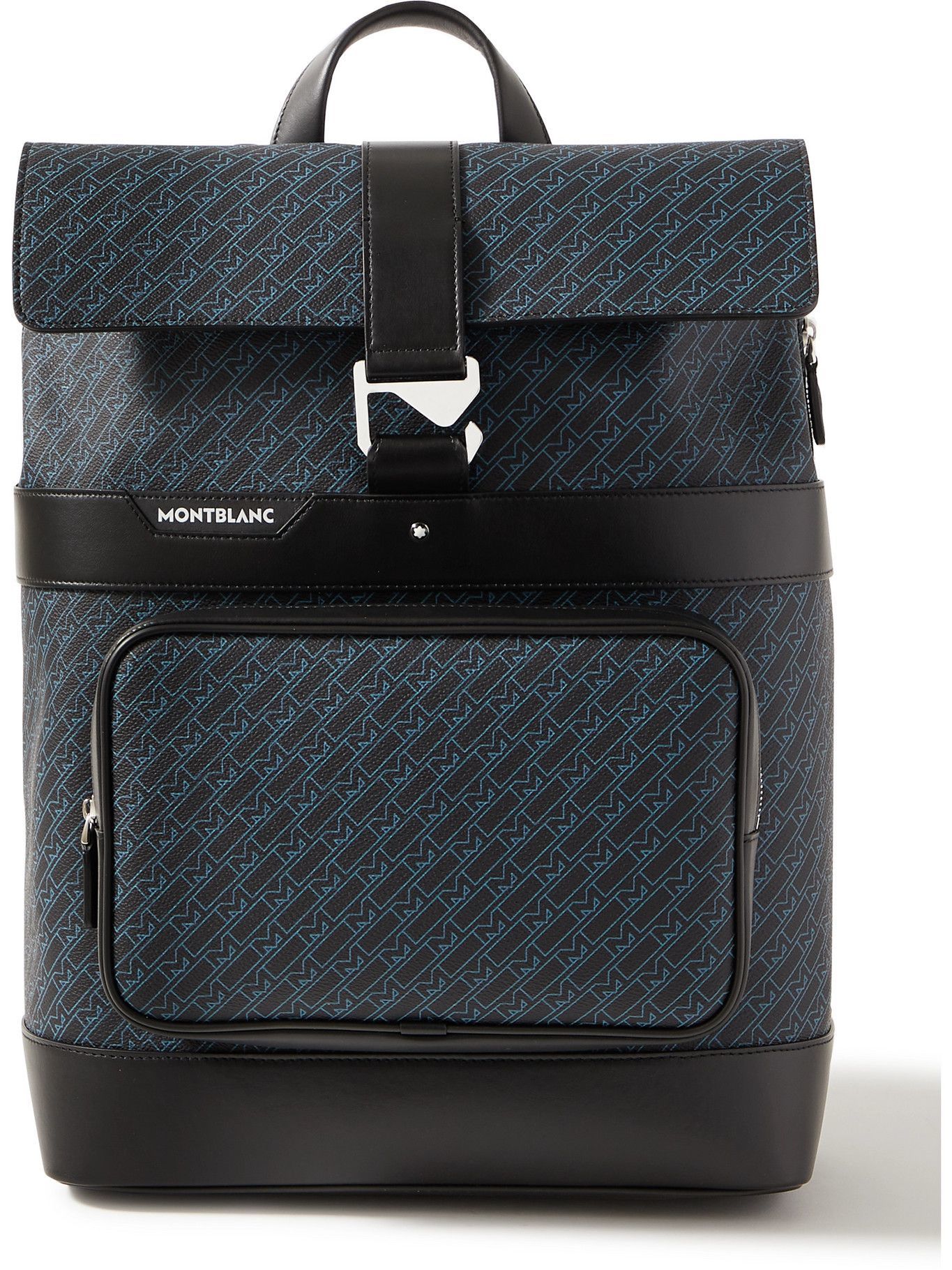 Montblanc - M_Gram 4810 Logo-Print Coated-Canvas and Leather Backpack ...