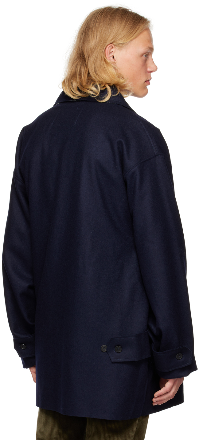 Camiel Fortgens Navy Macintosh Jacket Camiel Fortgens